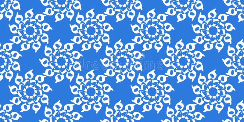 Seamless Pattern in Trendy Blue Color Stock Vector - Illustration of ...