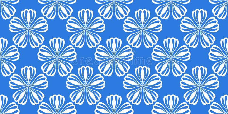 Seamless Pattern in Trendy Blue Color Stock Vector - Illustration of ...