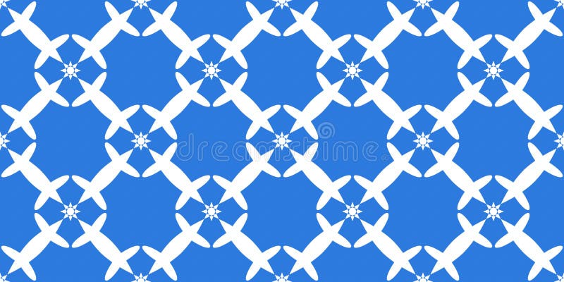 Seamless Pattern in Trendy Blue Color Stock Vector - Illustration of ...