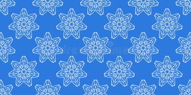 Seamless Pattern in Trendy Blue Color Stock Vector - Illustration of ...