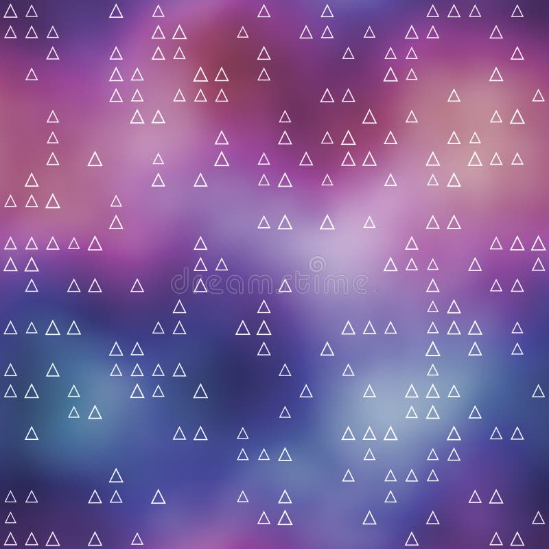 Seamless Pattern with Triangle Silhouettes on Pastel Colored Background ...