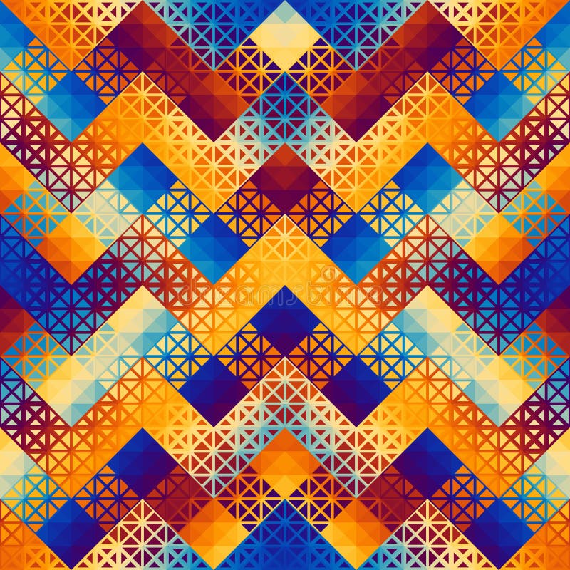 Seamless Vector Pattern Background of a Triangles. Stock Illustration ...