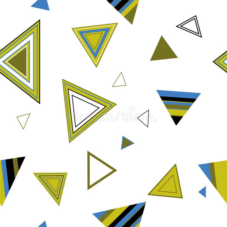 Seamless Pattern of Triangles. Geometric Triangles. Bright Seamless ...