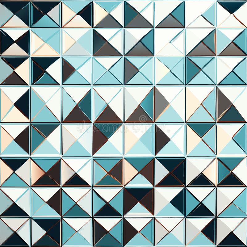 Seamless Pattern with Triangles. Geometric Texture. Generative AI Stock ...