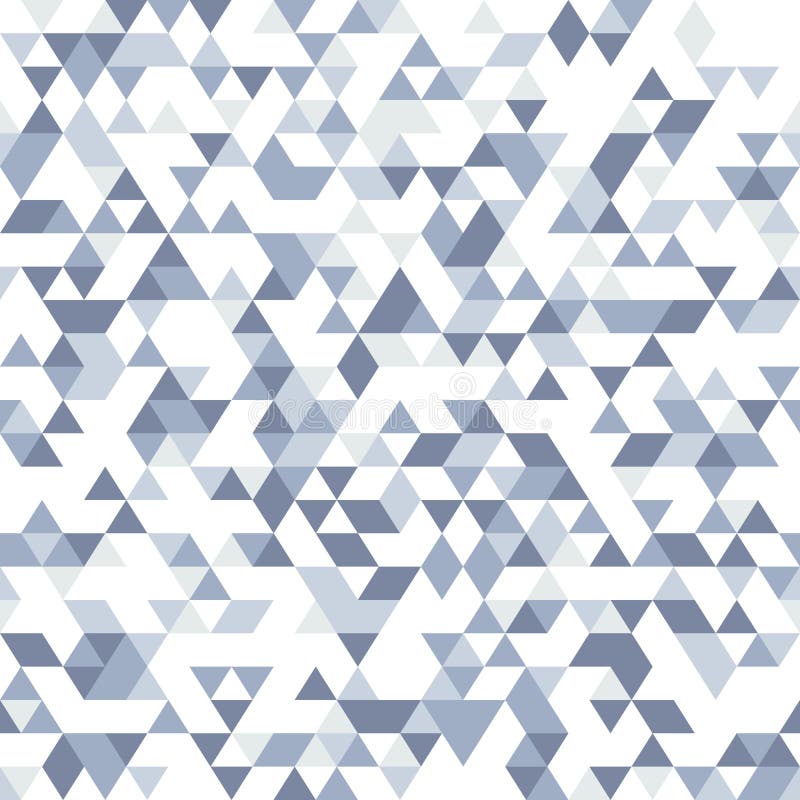 Seamless Pattern of Triangles. Isometric Geometric Texture Stock Vector ...