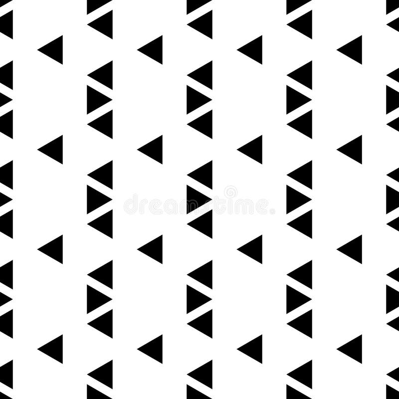 Seamless Pattern of Triangles in Vertical Lines Stock Vector ...