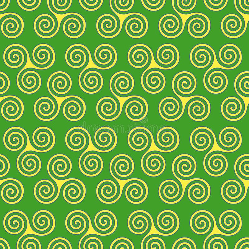 Triskelion Seamless Pattern Stock Illustrations – 25 Triskelion ...