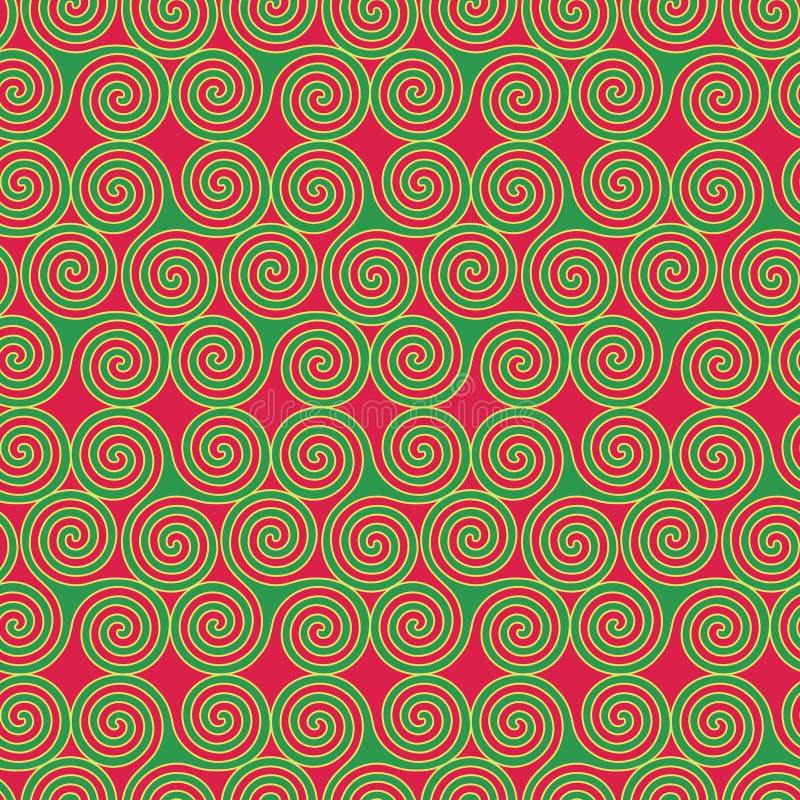 Seamless Pattern with Triskele Shapes Stock Vector - Illustration of ...