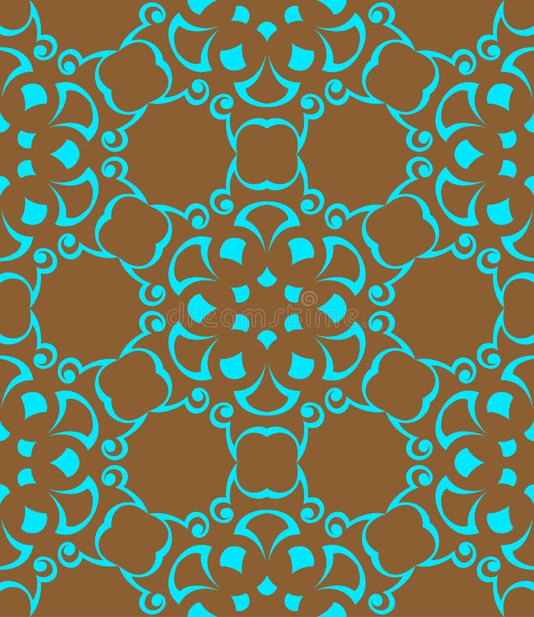 Seamless Pattern.Turquoise Color Stock Vector - Illustration of ...