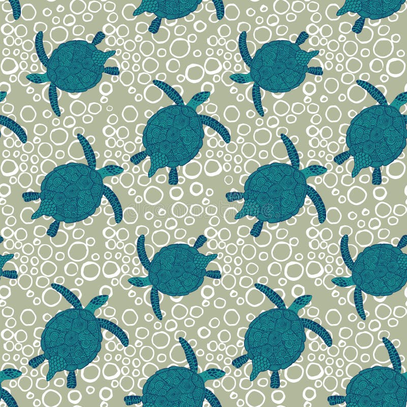 Seamless Pattern with Doodle Cats. Stock Vector - Illustration of ...