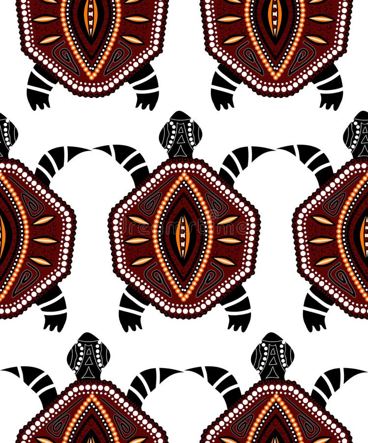 Indigenous Turtles Seamless Stock Illustrations – 11 Indigenous Turtles ...