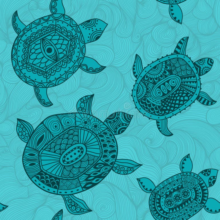 Turtles Pattern Stock Illustrations – 3,165 Turtles Pattern Stock ...
