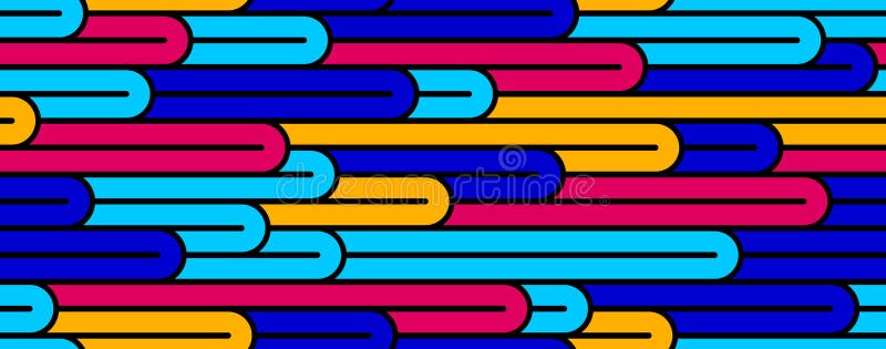 Seamless Pattern with Twisted Lines, Vector Linear Tiling Background ...