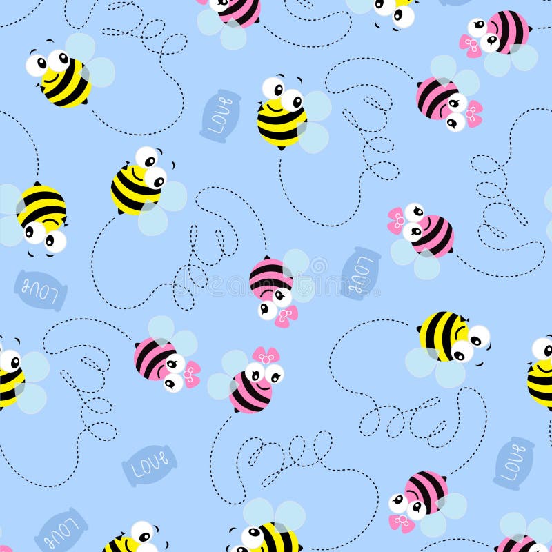 Two Happy Bees Stock Illustrations – 141 Two Happy Bees Stock ...