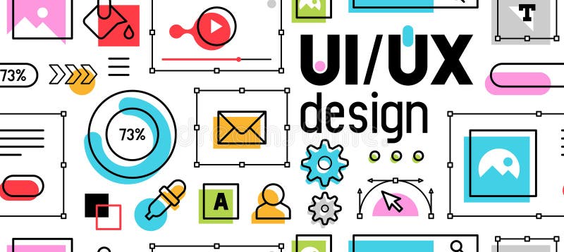 Seamless Pattern with UI-UX Development Design Concept Stock Vector ... Seamless Pattern with UI-UX Development Design Concept Stock Vector ...