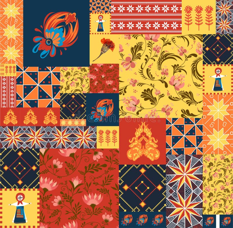Seamless Pattern in Ukrainian Style. Ukrainian Ethnic Pattern in ...