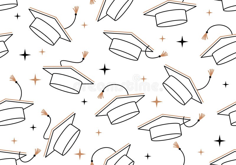 Seamless Pattern for University, College School Education Vector ...