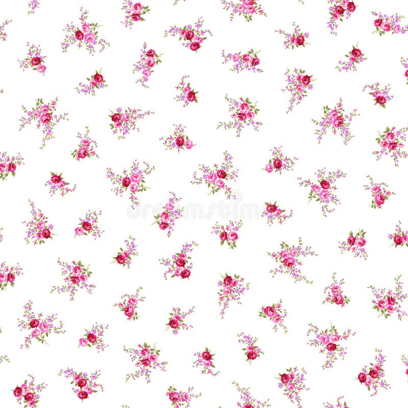 Seamless Pattern with a Beautiful Bouquet of Roses, Stock Vector ...