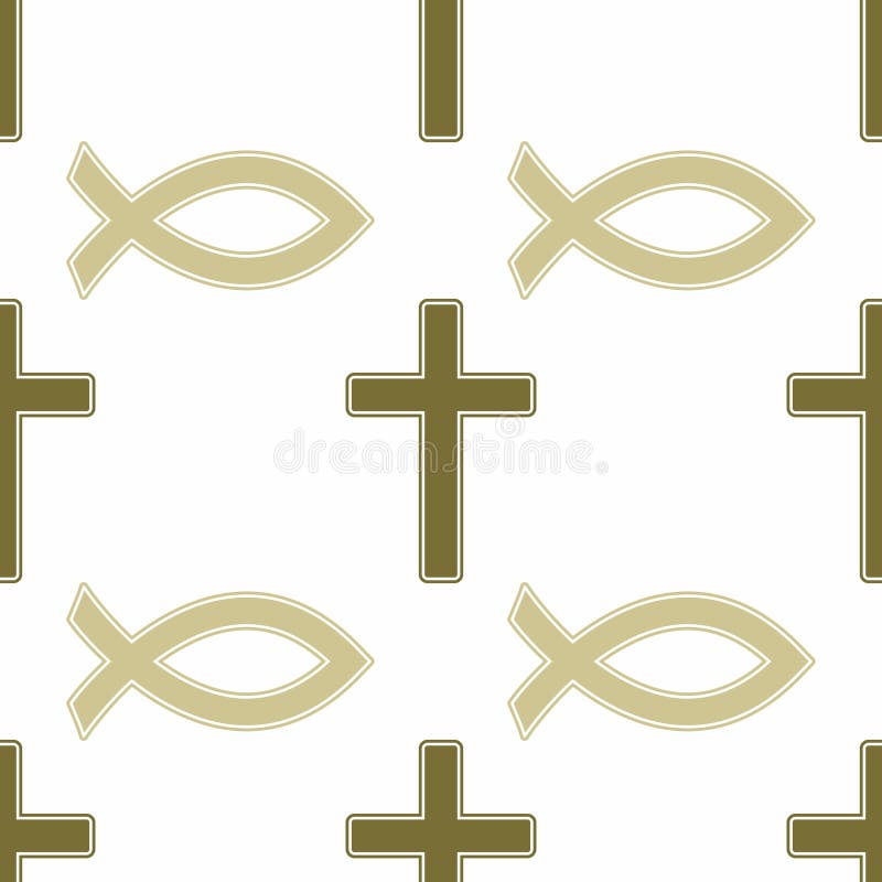 Christian Symbols Seamless Pattern Stock Illustrations – 380 Christian ...