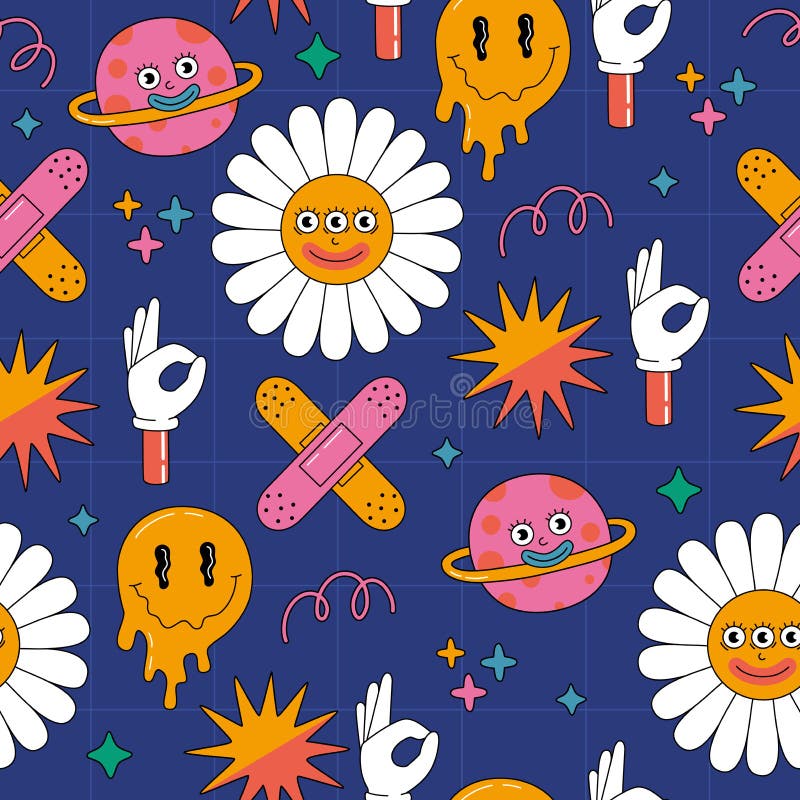 Pattern Colored Smiling Kids Stock Illustrations – 107 Pattern Colored ...