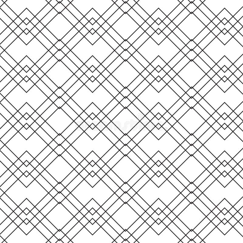 Seamless Pattern, Various Geometric Shapes on a White Background ...