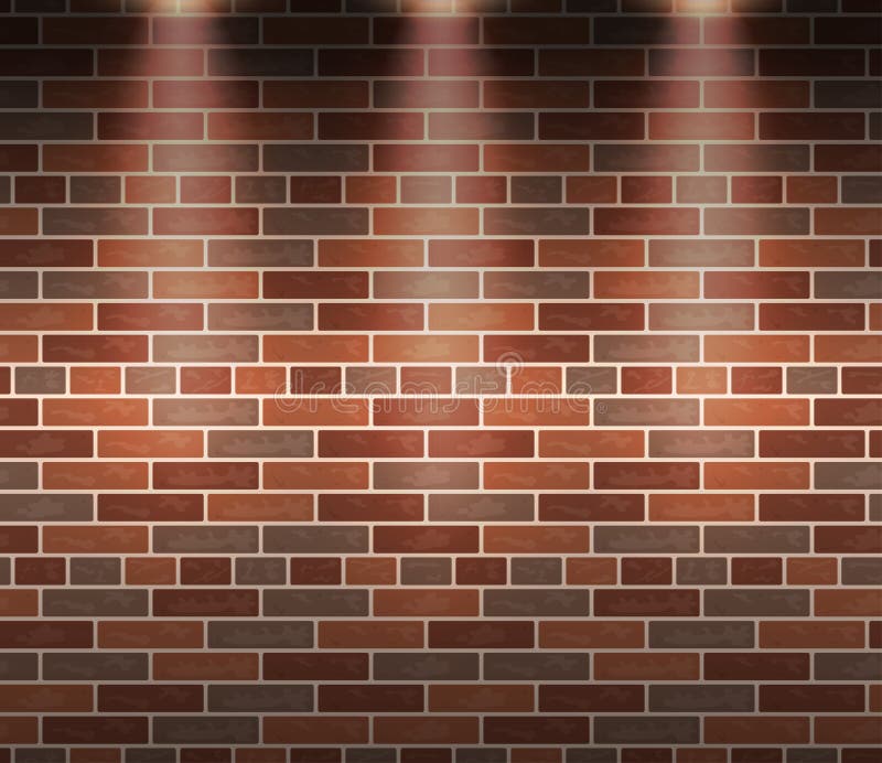 Brick Wall Seamless Pattern, Vector in Flat Style Stock Vector ...