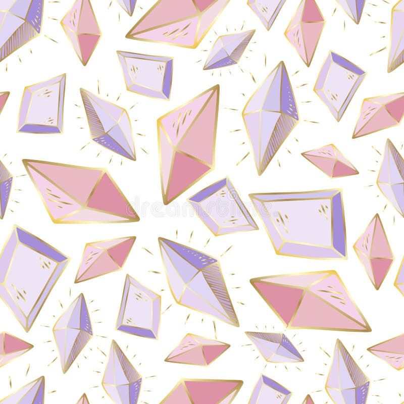 Vector crystals set stock vector. Illustration of drawing - 137912035