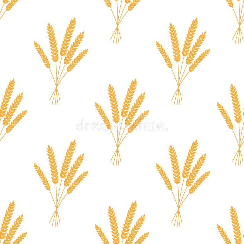 Seamless Pattern. Vector Illustration. Agriculture Wheat Background ...