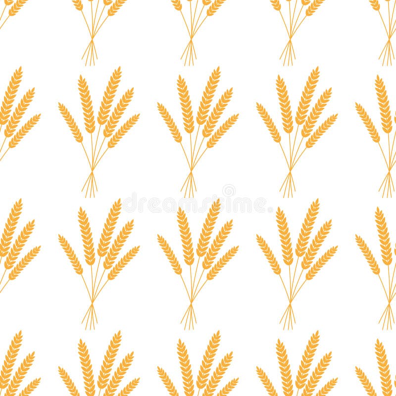 Seamless Pattern. Vector Illustration. Agriculture Wheat Background ...
