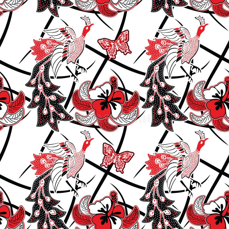 Peacock Illustration, Seamless Pattern Vector Stock Vector ...