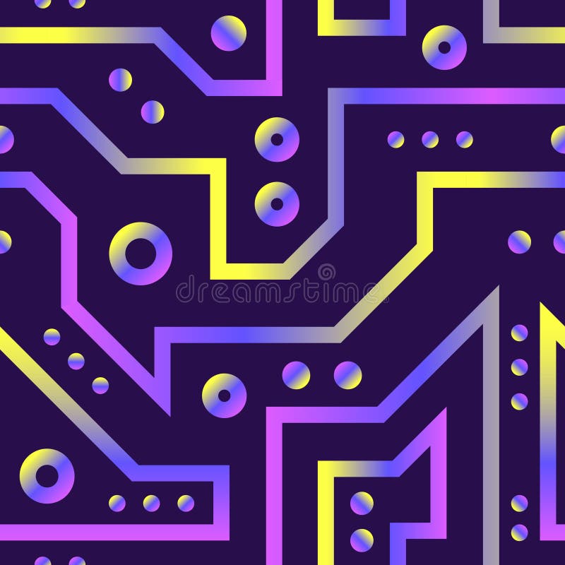 Seamless pattern stock vector. Illustration of electronic - 170549162