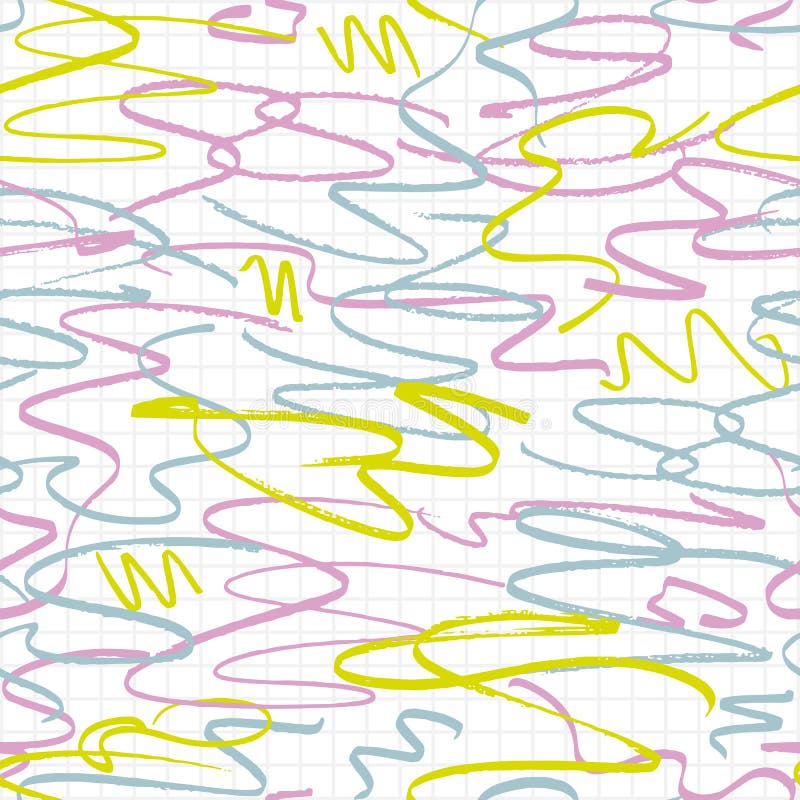 Seamless Pattern Vector Stroke Markers. Abstract Spots on a Sheet of ...