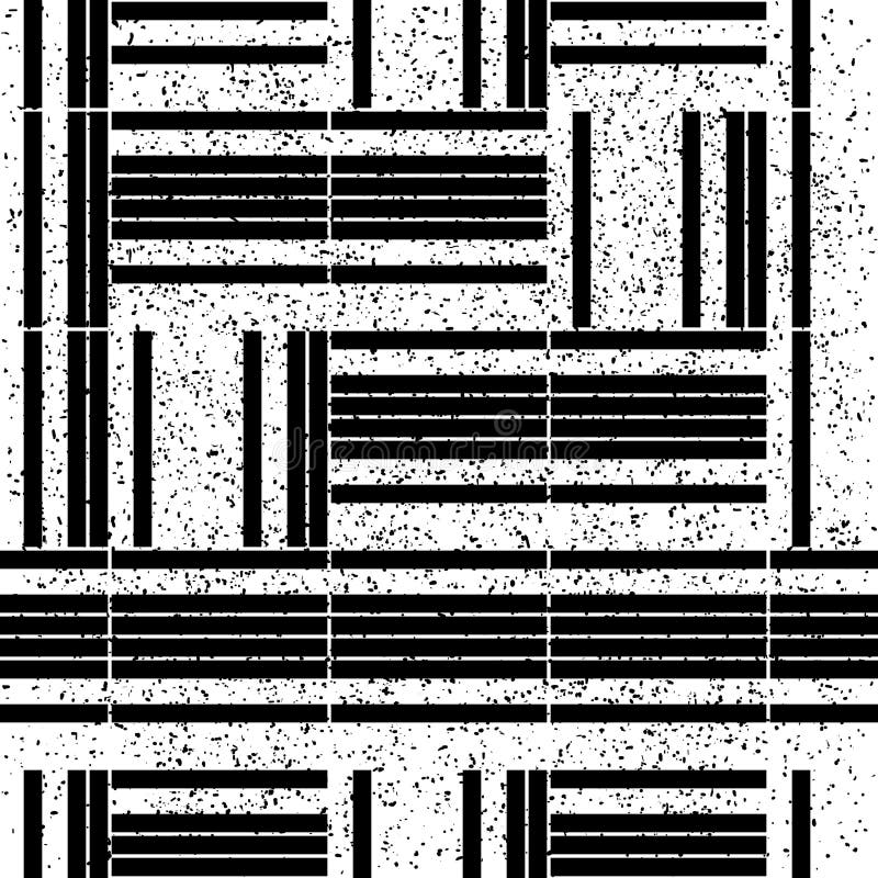 2439 Seamless Pattern with Vertical and Horizontal Black Bands, Modern ...