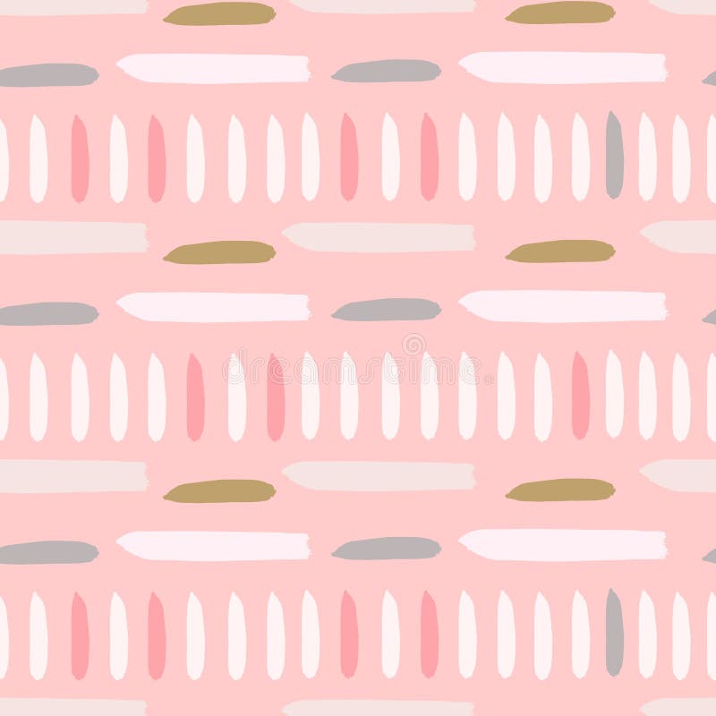 Seamless Pattern with Vertical and Horizontal Brush Strokes. Vector ...