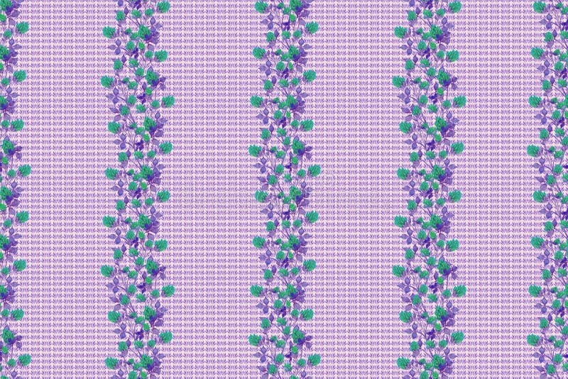 Seamless Pattern with a Vertical Pattern in the Form of Flowers and ...