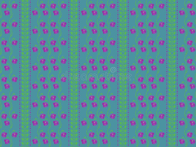 Seamless Pattern with a Vertical Pattern in the Form of Flowers and ...