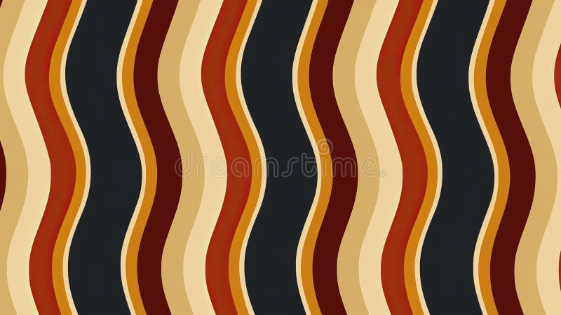 Seamless Vertical Retro Pattern Spiral Curls Stock Photos - Free ...