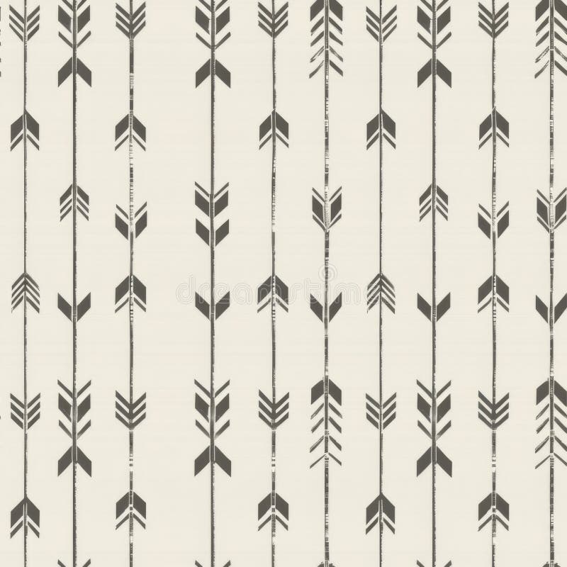 A Seamless Pattern of Vertical Stripes with Stylized Arrow Motifs in ...