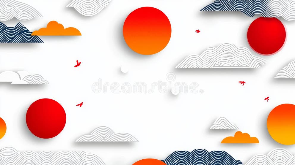 A Seamless Pattern of Vibrant Waves Forms a Beautiful and Harmonious ...