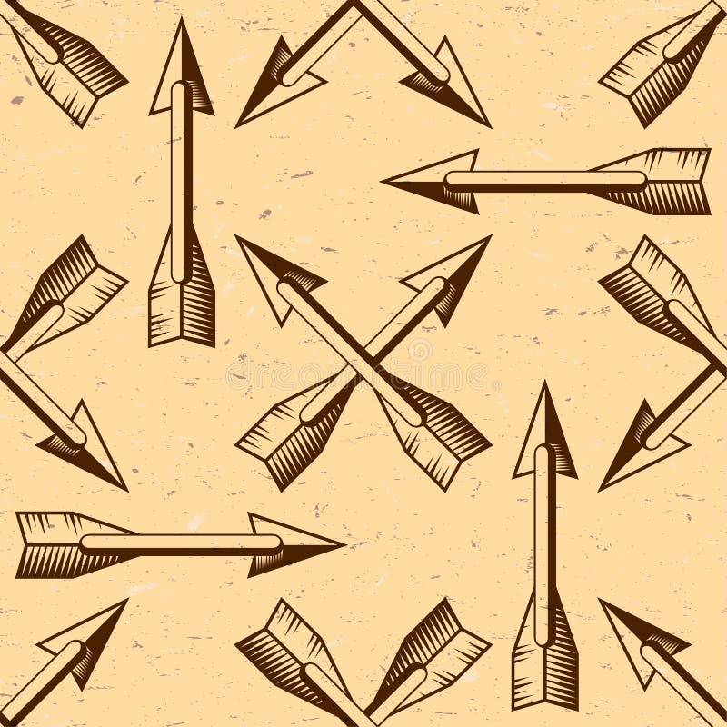 Set of vintage arrows stock vector. Illustration of banner - 41735779