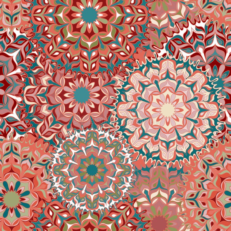 Seamless Pattern. Vintage Decorative Elements Vector Illustration Stock ...