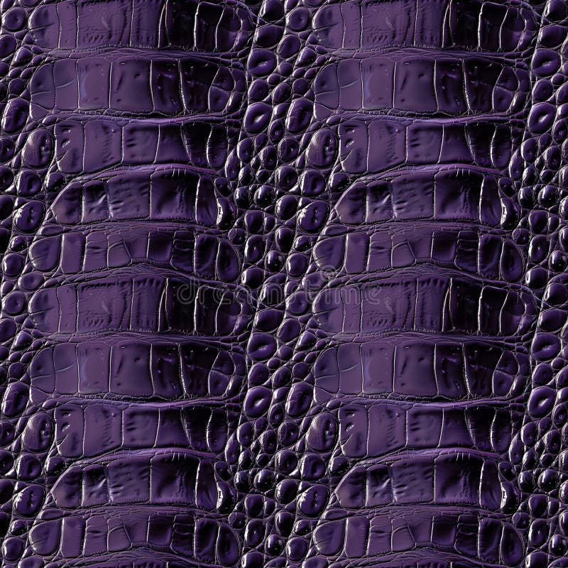 Seamless Pattern with Violet Crocodile Leather Texture. Stock ...