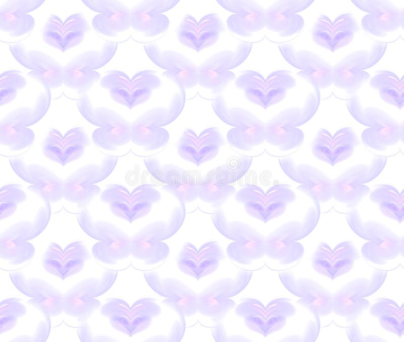 Seamless Pattern in Violet on White Stock Illustration - Illustration ...