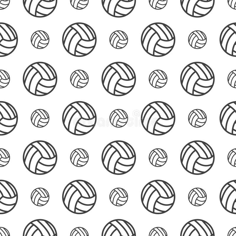 Volleyball Seamless Pattern Stock Illustrations – 1,624 Volleyball ...