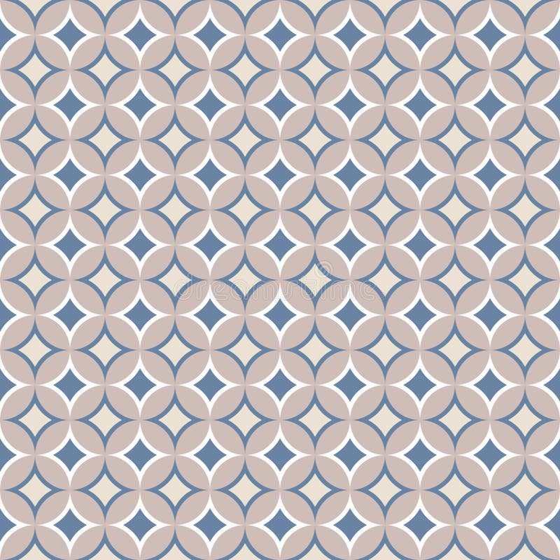Seamless Pattern Wallpaper in Vector Format. Delicate Tile Style. Stock ...