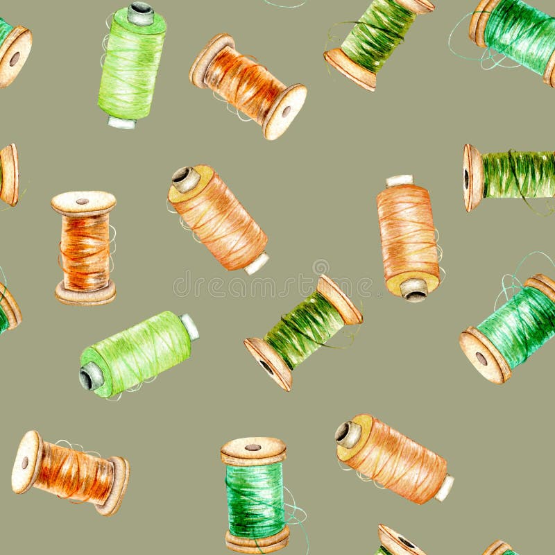 Needle Thread Watercolor Stock Illustrations – 676 Needle Thread ...