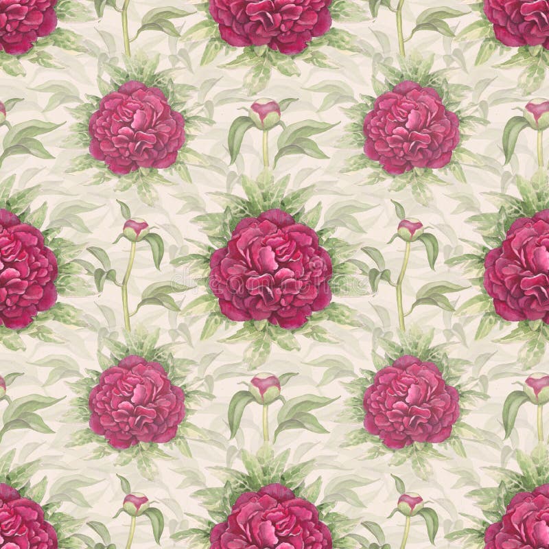 Antique Vintage Antique Pink Flower Pattern Stock Illustration ...