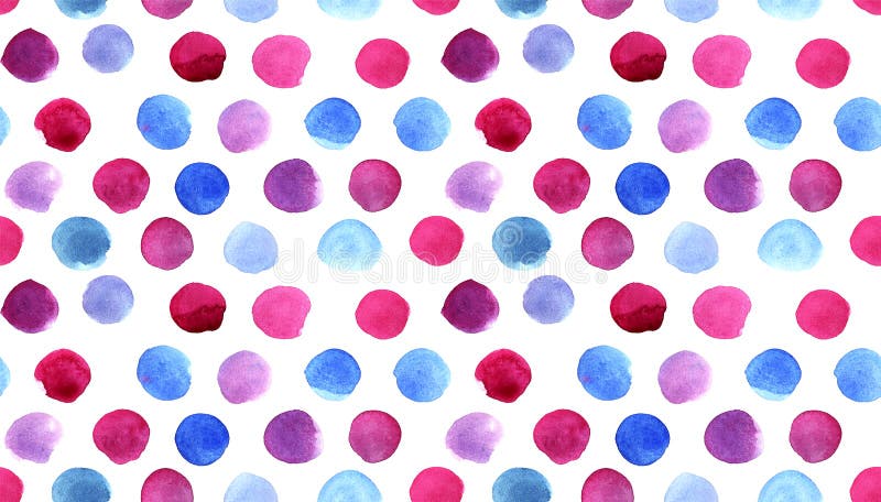 Seamless Pattern with Watercolor Spots Stock Illustration ...