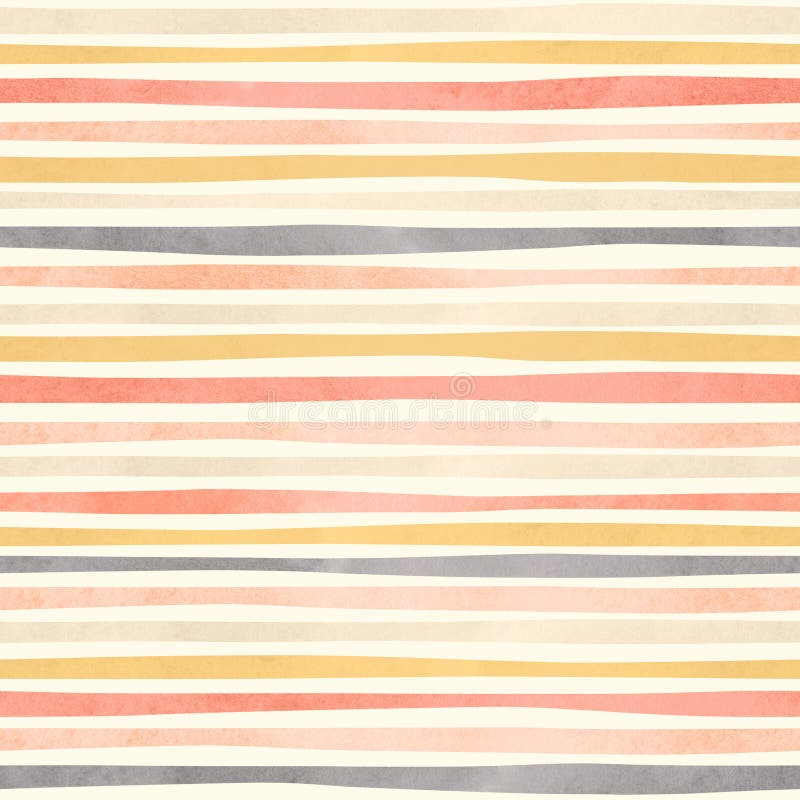 Seamless Pattern with Watercolor Stripes Stock Illustration ...