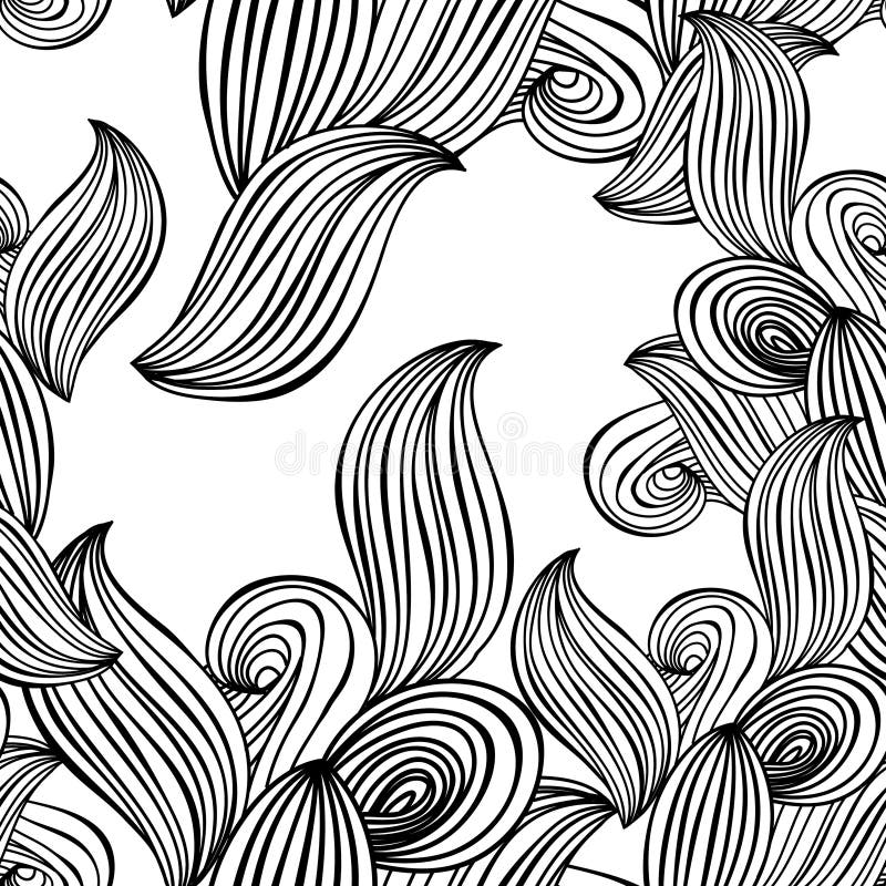 Sea shell seamless pattern stock vector. Illustration of black - 26958426